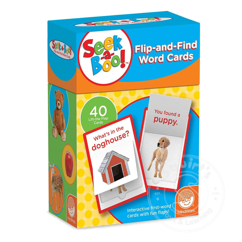 Seek-a-Boo: Flip and Find Word Cards - Squirt's Toys & Learning Co