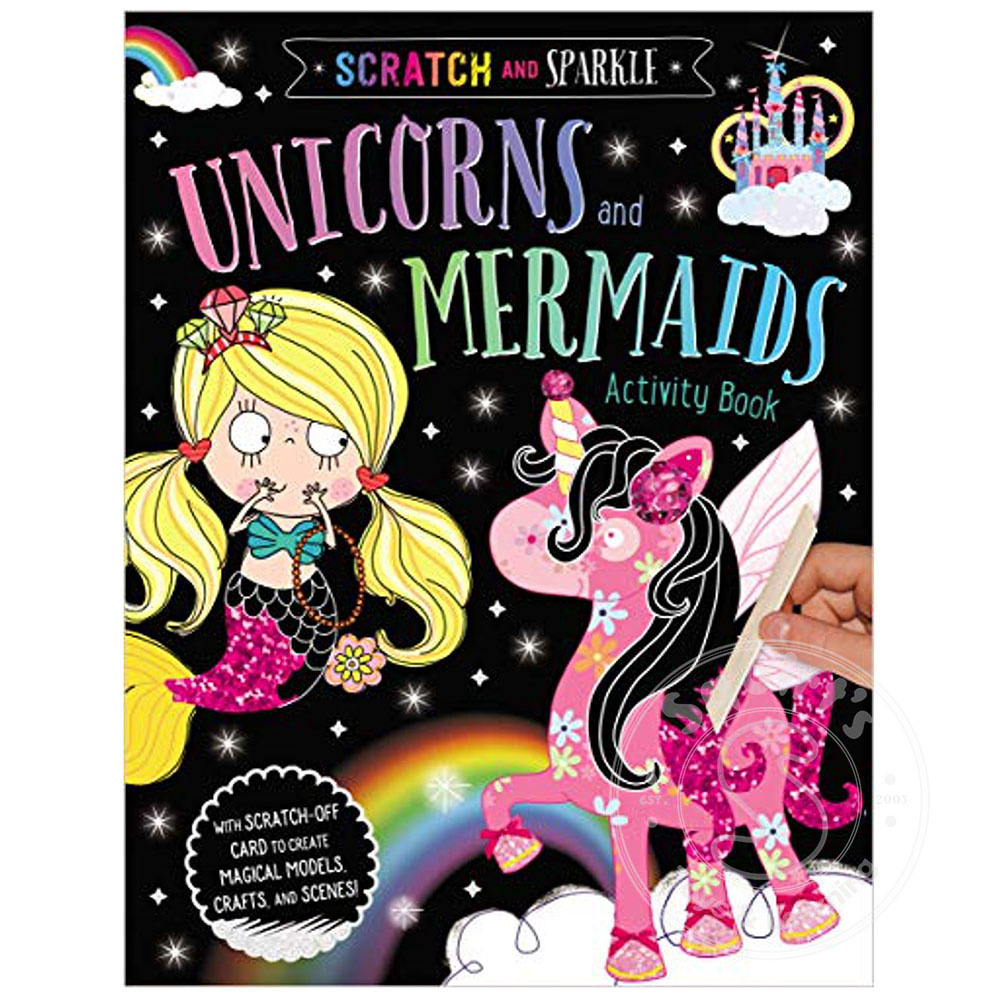 Scratch and Sparkle: Unicorns and Mermaids Activity Book - Squirt's ...