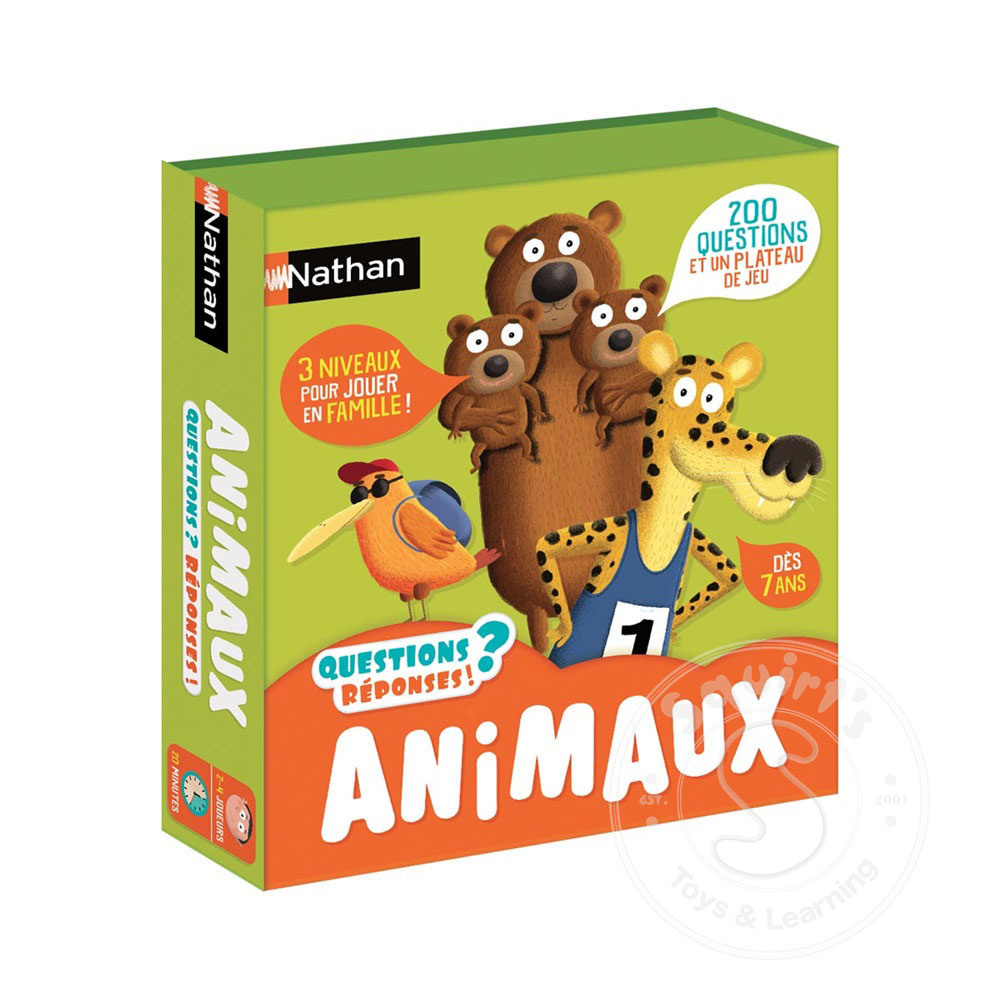 Nathan, Questions? Reponses! Animaux - Squirt's Toys & Learning Co