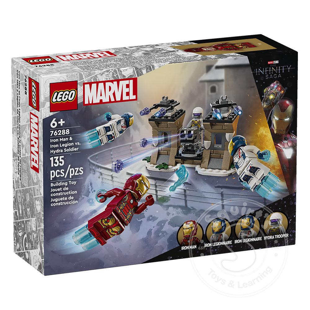 LEGO® Marvel Iron Man & Iron Legion vs. Hydra Soldier - Squirt's Toys ...