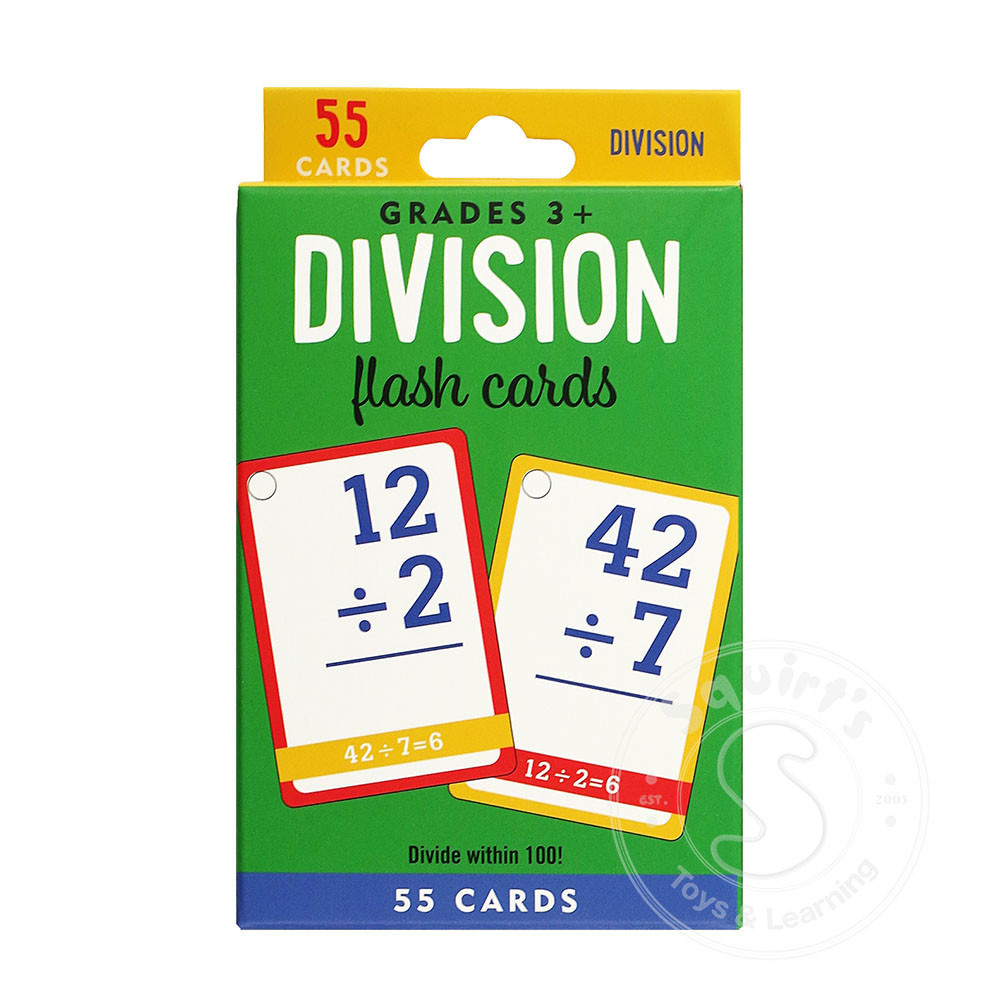 Division Flash Cards - Squirt's Toys & Learning Co