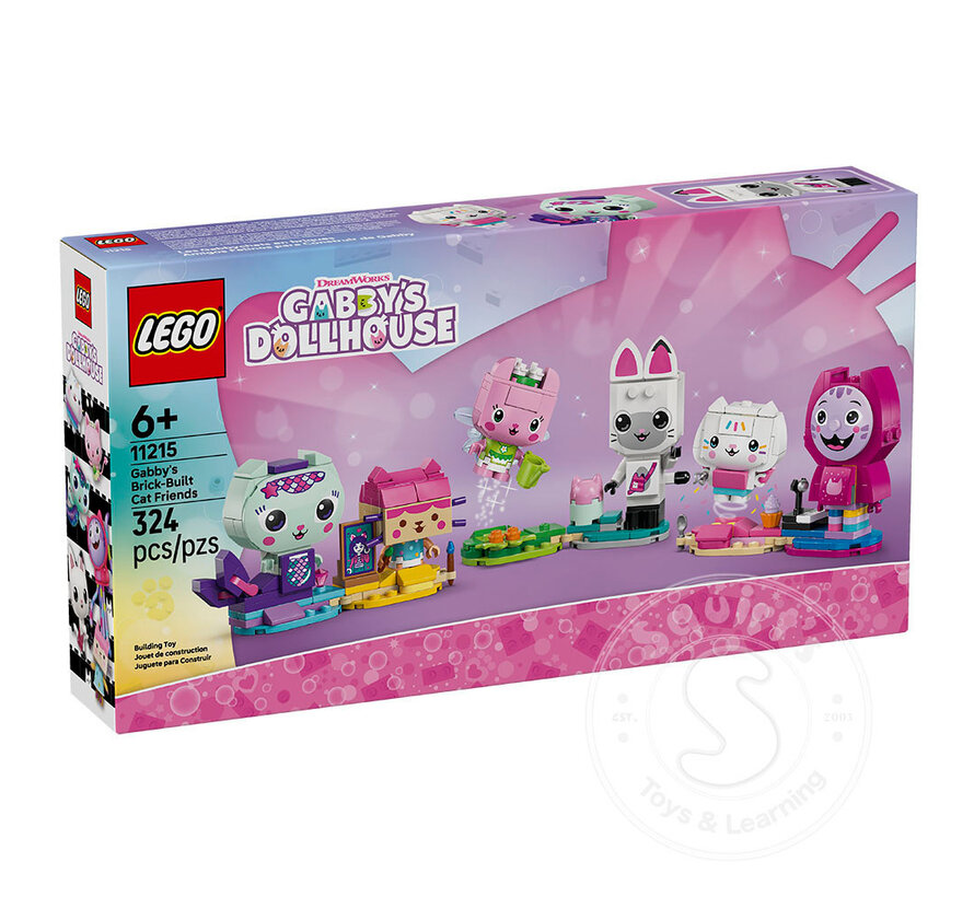 LEGO® Gabby's Dollhouse Gabby's Brick-Built Cat Friends - Squirt's Toys ...