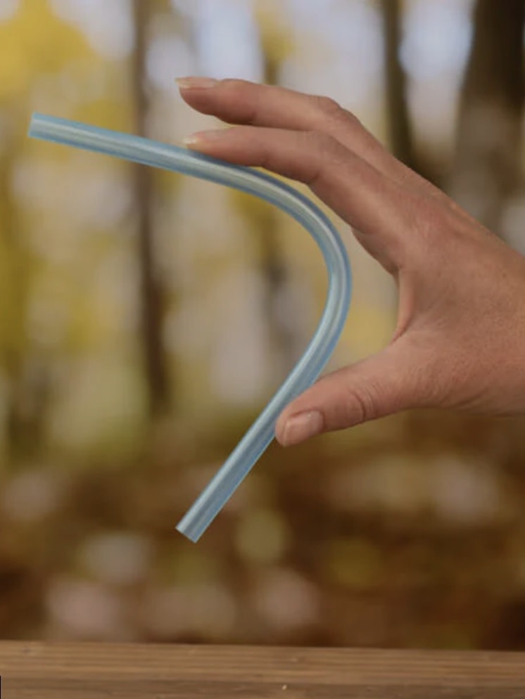 Sili Pints Silicone Straw For 16 oz. Cup Translucent Blue - Atlantic ...