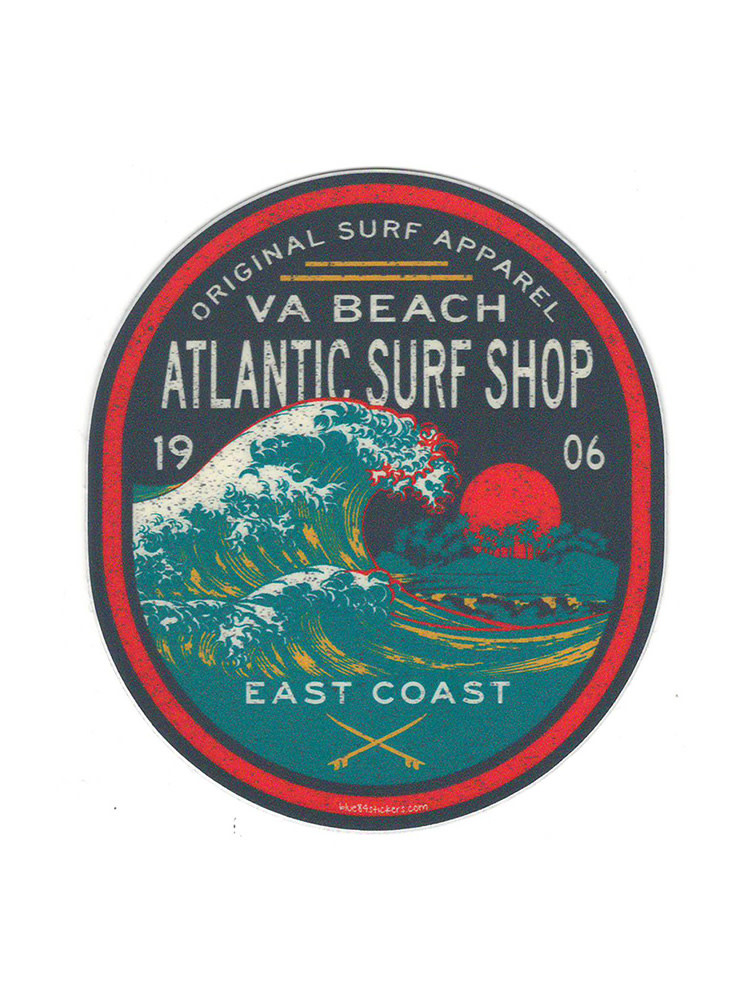 Atlantic Surf Nightfall Sticker - Atlantic Surf Shop