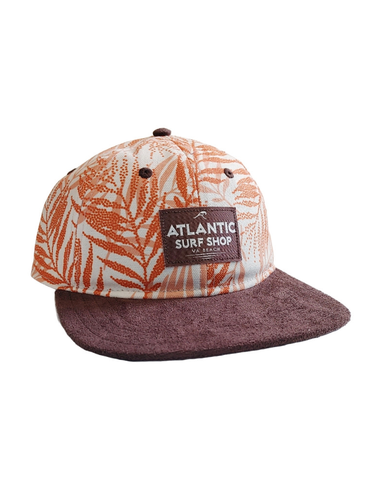 Atlantic Surf Suede Brim Palm Hat Orange - Atlantic Surf Shop