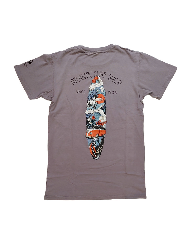 Atlantic Surf Board Life T-shirt Grey - Atlantic Surf Shop
