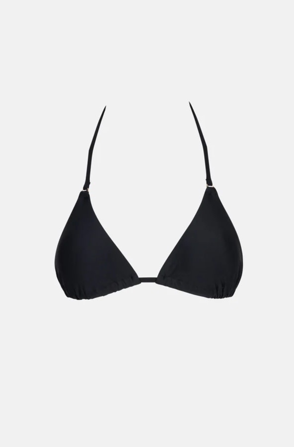 Rhythm Classic Slide Triangle Bikini Top Black - Atlantic Surf Shop