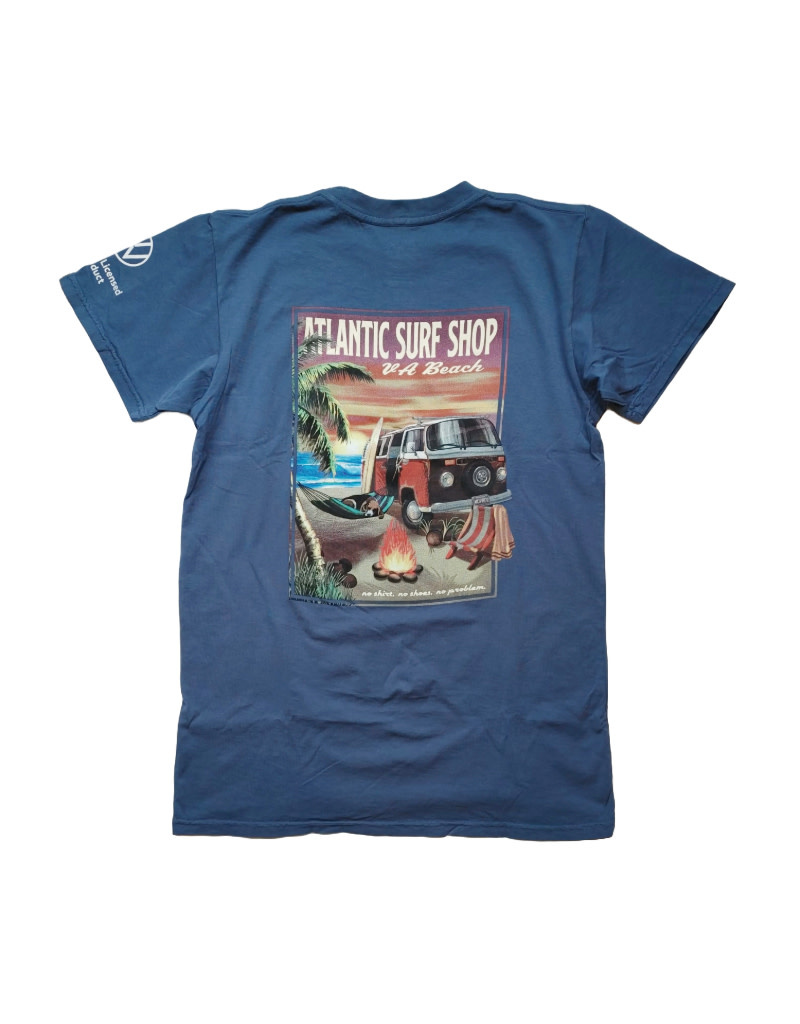 Atlantic Surf Sunset Surf Bus Shirt Smokey Blue - Atlantic Surf Shop