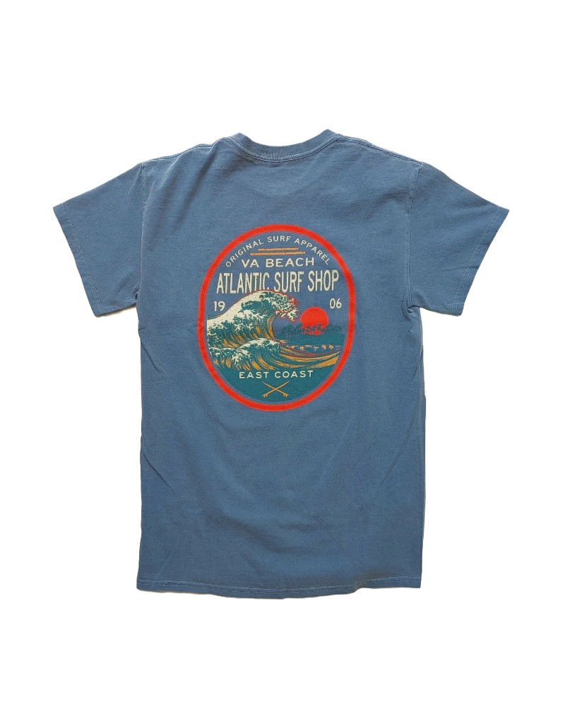 Atlantic Surf Nightfall T-shirt Denim Blue - Atlantic Surf Shop