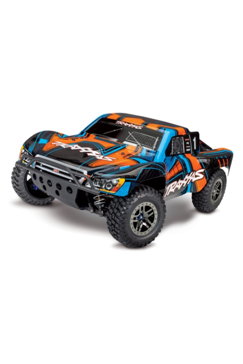 TRA68077-4 Orange Slash 4X4 Ultimate: 1/10 Scale 4WD Electric Short ...