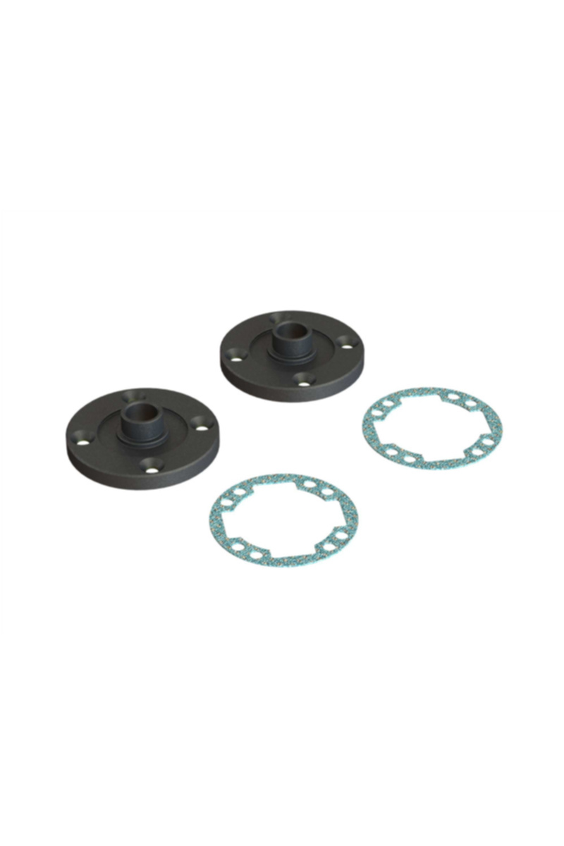 ARA310974 Metal Diff Cap Set - HobbyQuarters