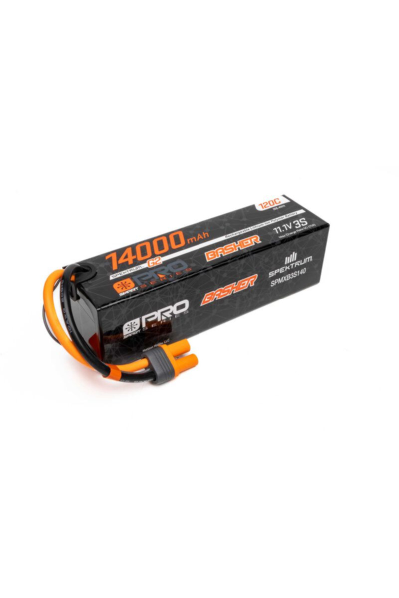 SPMXB3S140 14000mAh 3S 11.1V Smart Pro Basher LiPo 120C; IC5 ...