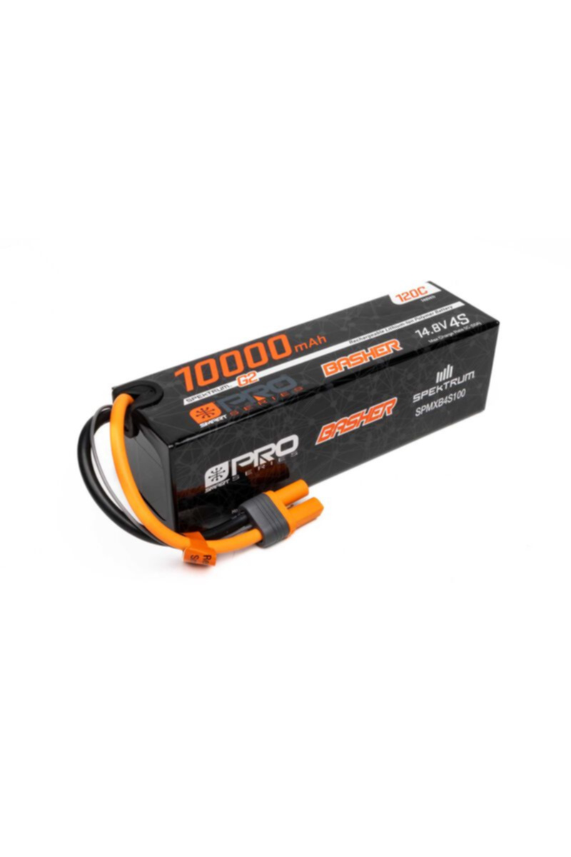 SPMXB4S100 10000mAh 4S 14.8V Smart Pro Basher LiPo 120C; IC5 ...