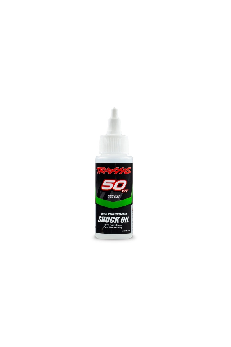 TRA5034 Oil, shock (50 wt, 600 cSt, 60cc) (silicone) - HobbyQuarters