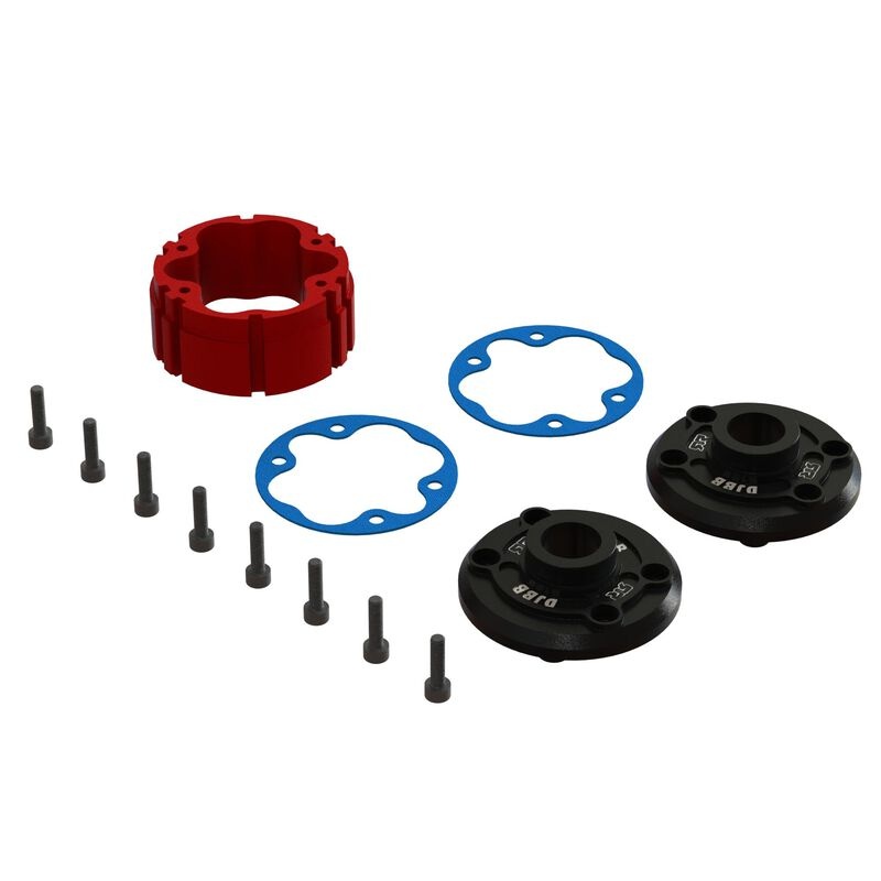 ARA311172 Aluminum Center Diff Case Set - HobbyQuarters