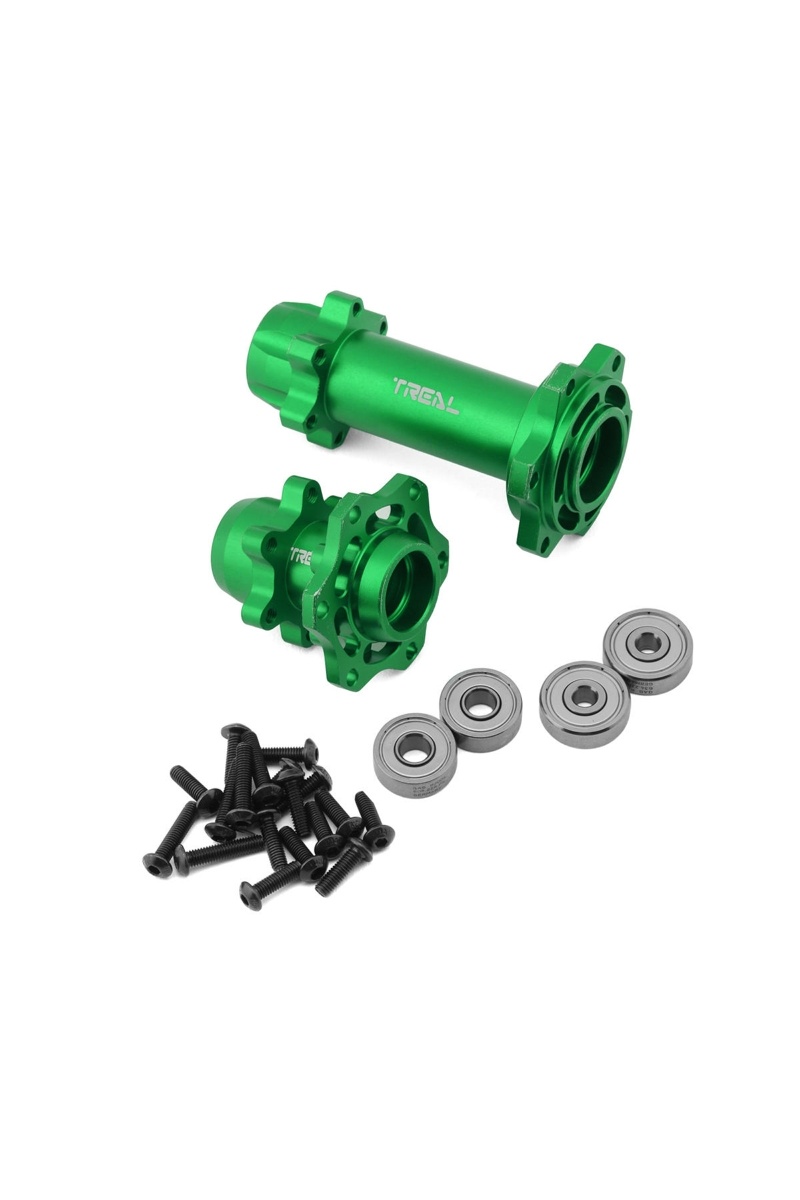 TLHTPROMOTOMX-03 Promoto CNC Aluminum Front & Rear Hub Set (Green ...
