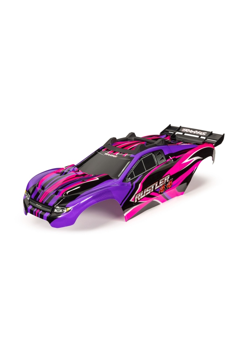 TRA6734P RUSTLER 4X4 VXL, BODY, PINK - HobbyQuarters