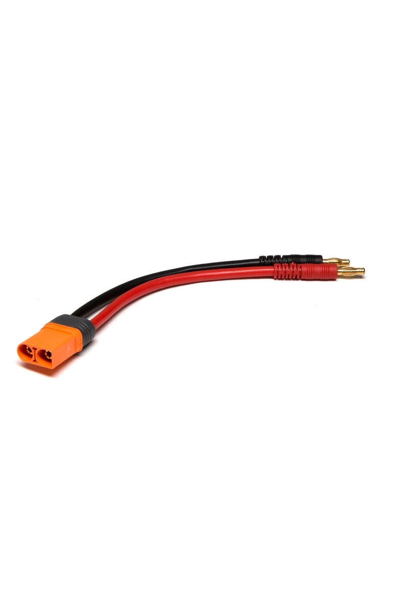 SPMXCA504 IC5 Device Charge Lead 6"; 10 AWG / 4mm Bullet - HobbyQuarters
