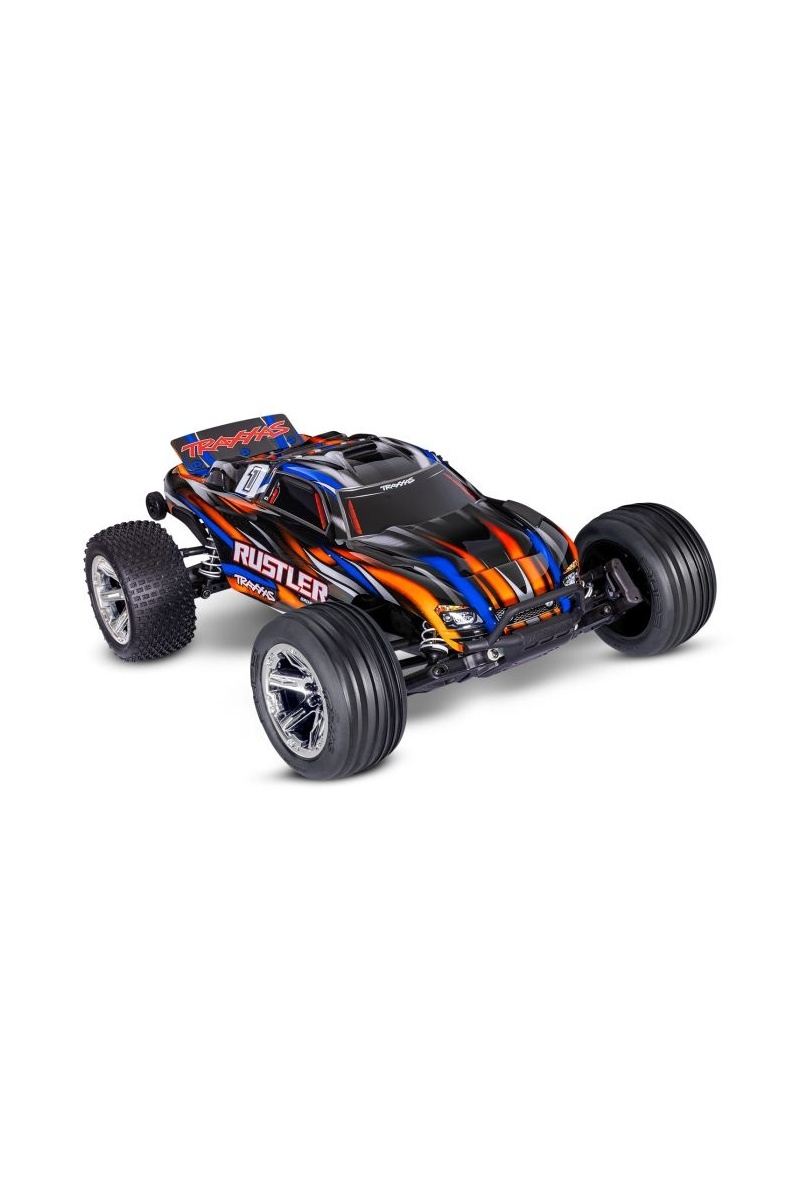 TRA37354-4 Rustler 2WD BL-2s HD ORNG - HobbyQuarters