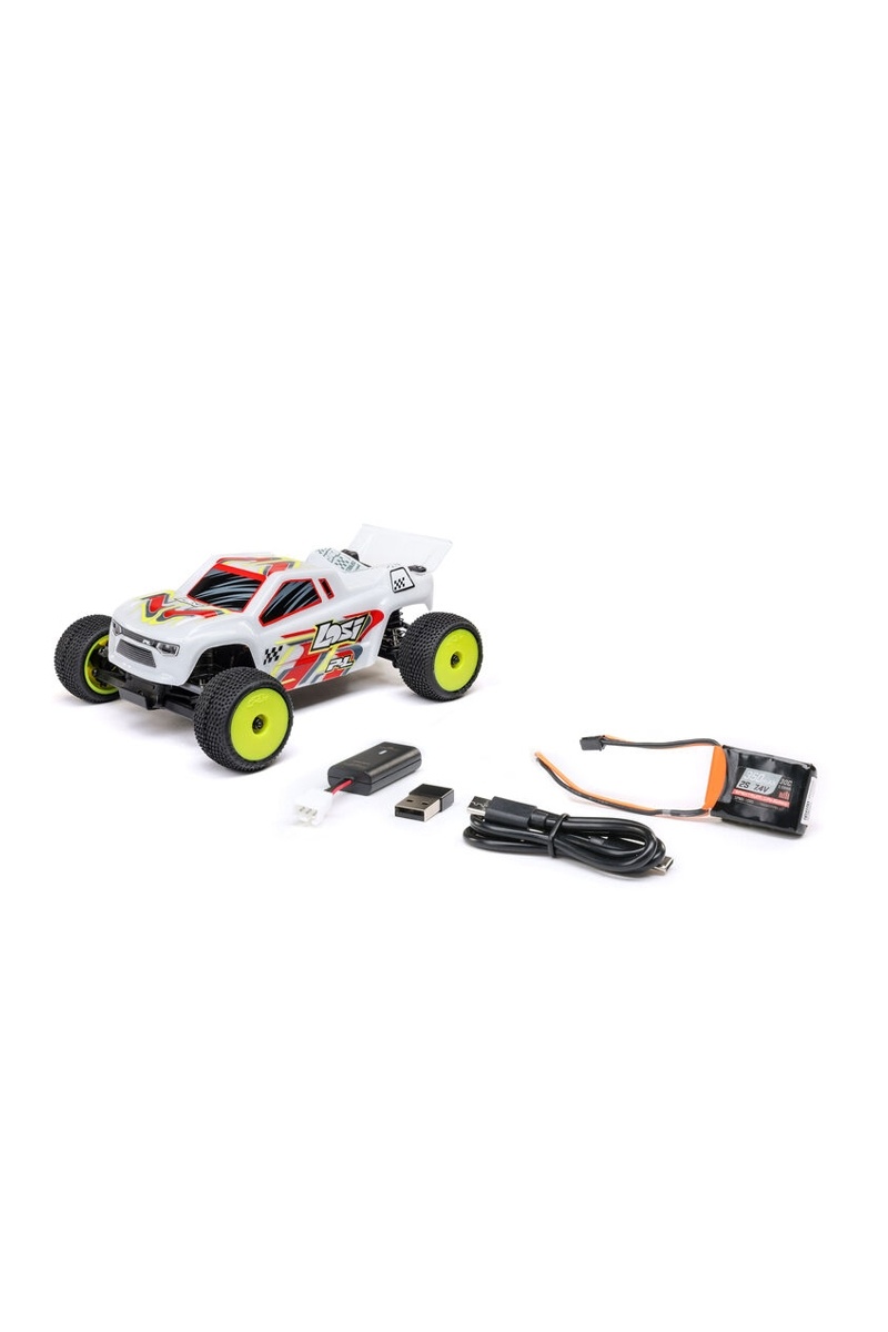 LOS-1392T1 1/28 Micro-T 2S 2WD RTR Stadium Truck (Battery & Charger ...