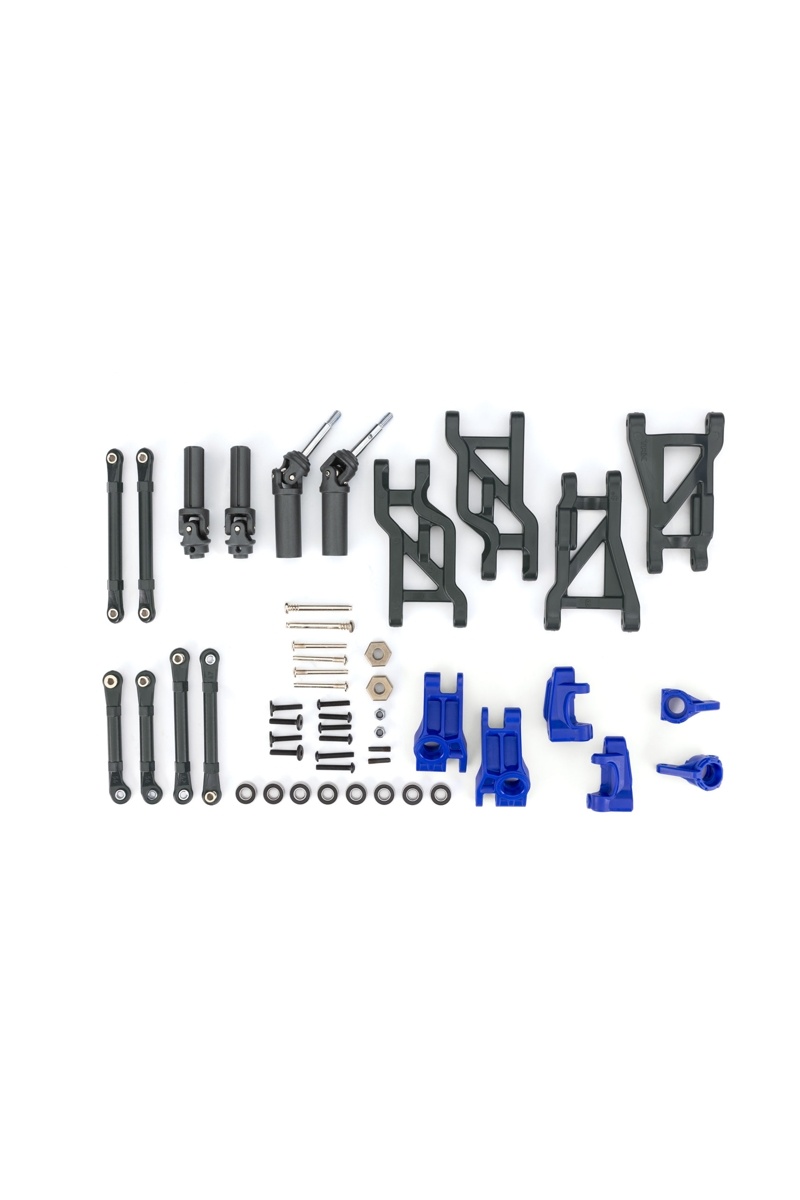 TRA9182-BLUE DRIVELINE & SUSP KIT 2WD BLUE - HobbyQuarters