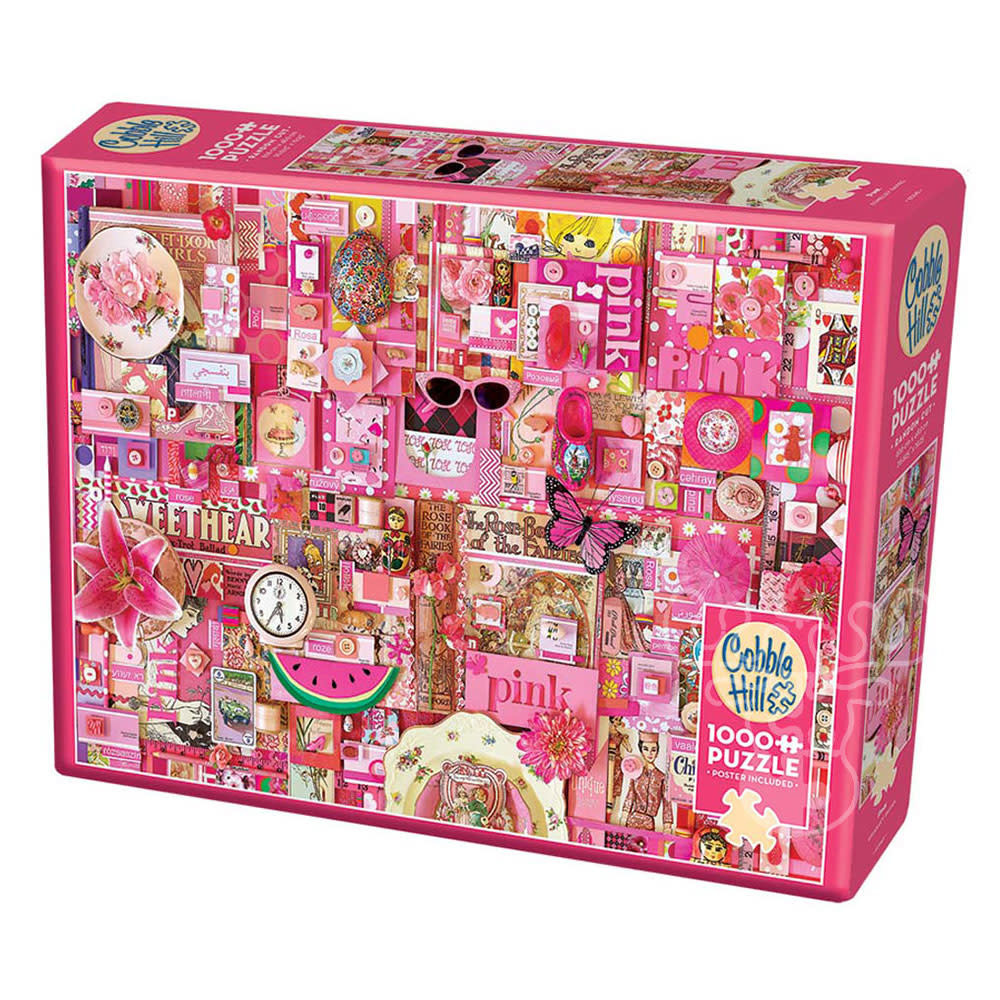Cobble Hill Rainbow Collection Pink Puzzle 1000pcs - Puzzles Canada