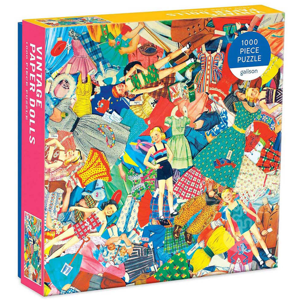 Galison Vintage Paper Dolls Puzzle 1000pcs - Puzzles Canada