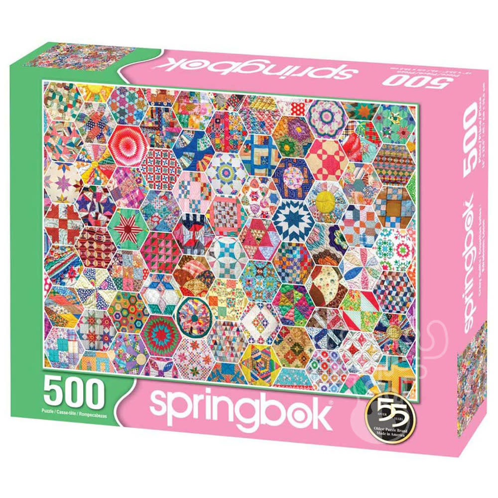 Springbok Crazy Quilts Puzzle 500pcs - Puzzles Canada