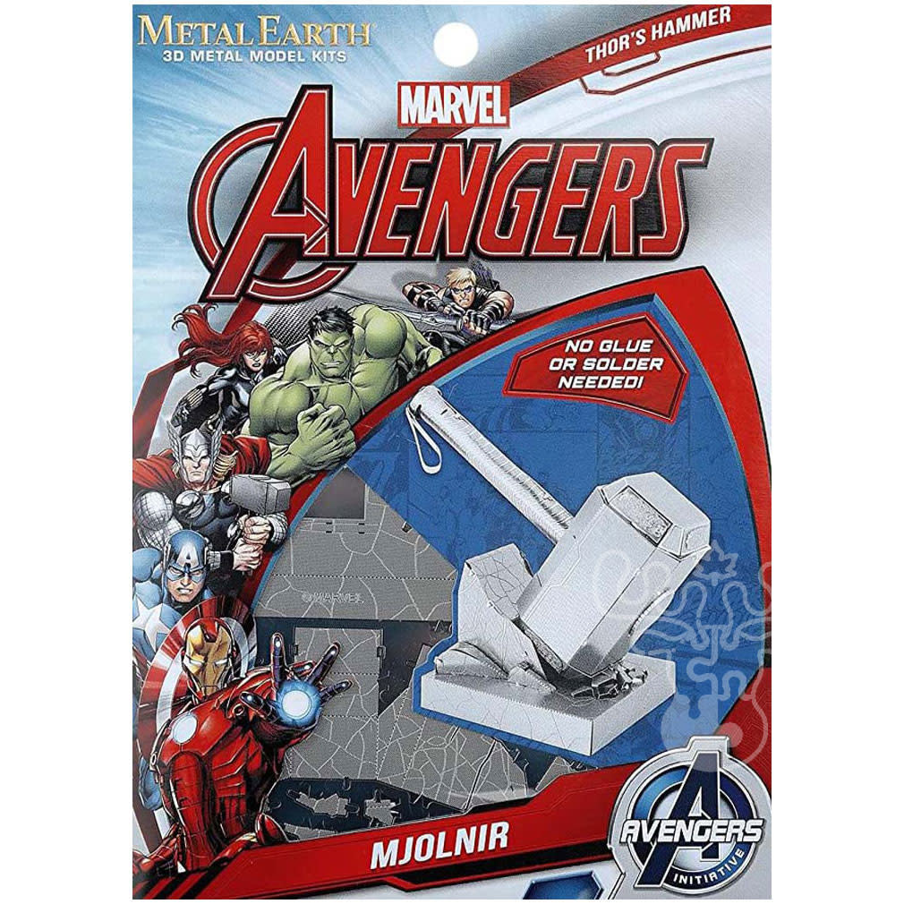 Metal-Earth-Thor’s-Hammer-Mjolnir-Model-Kit - Puzzles Canada