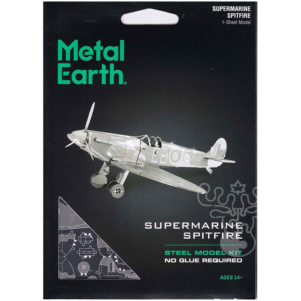 Metal Earth WWII Supermarine Spitfire Model Kit - Puzzles Canada