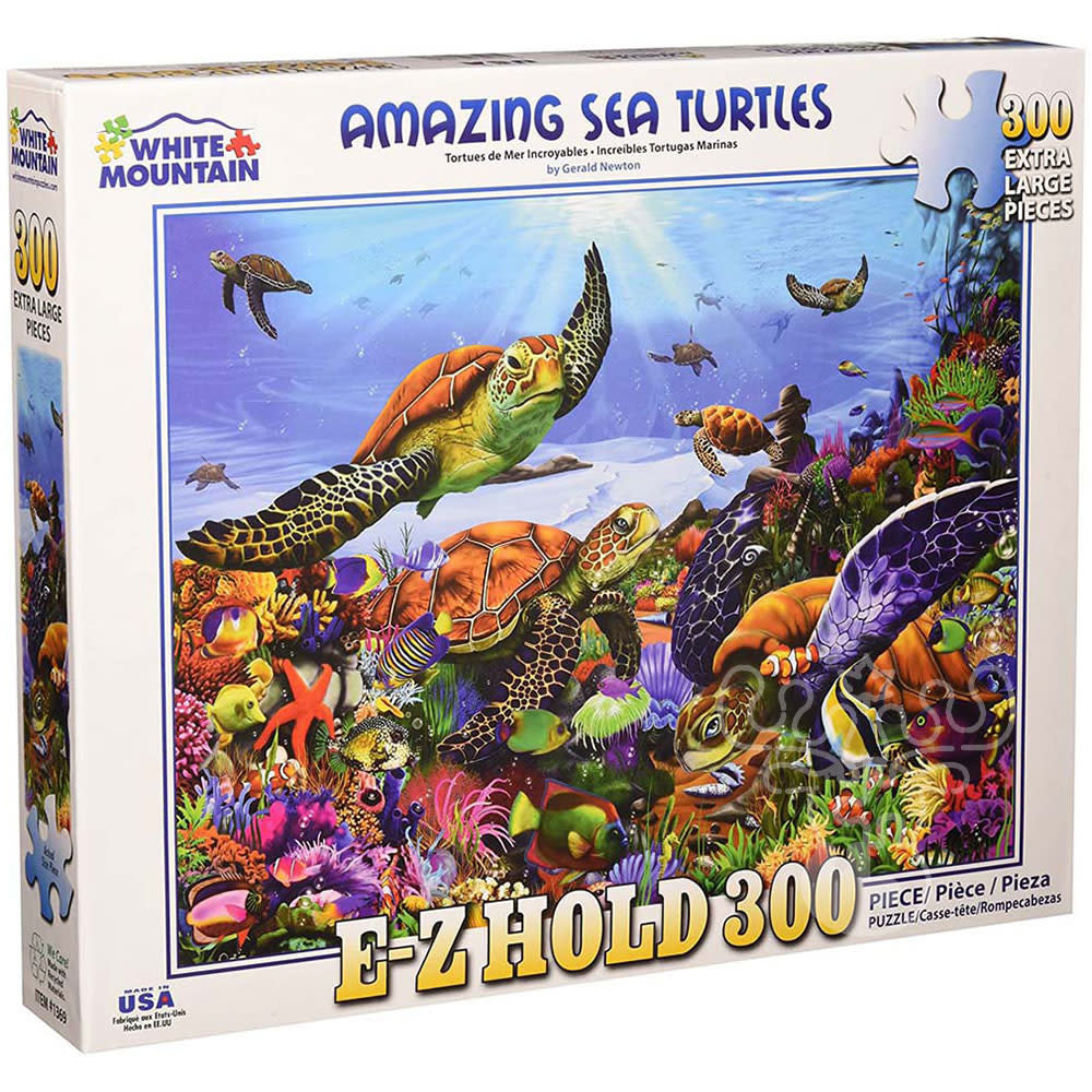 White Mountain Amazing Sea Turtles Puzzle 300pcs - Puzzles Canada
