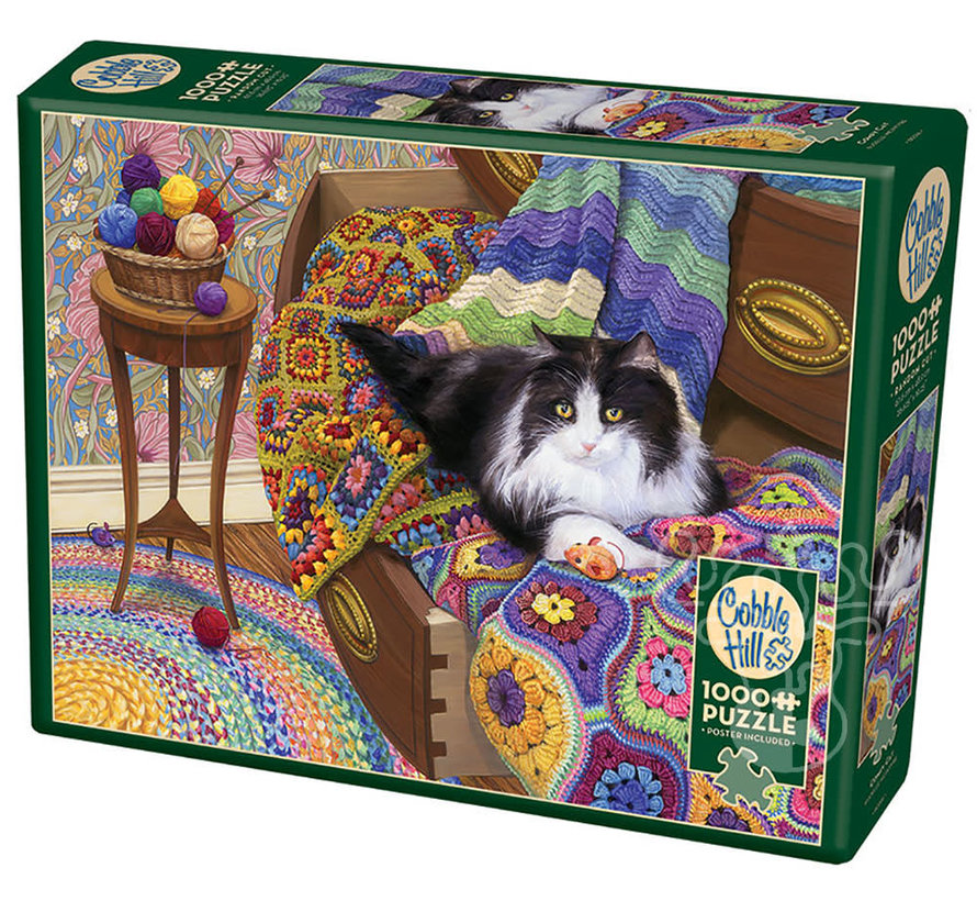 Cobble Hill Comfy Cat Puzzle 1000pcs - Puzzles Canada Cobble Hill Comfy Cat Puzzle 1000pcs - Puzzles Canada