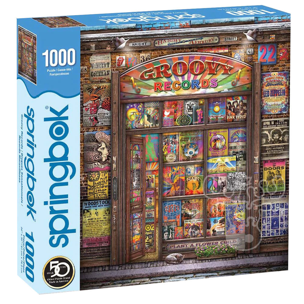 Springbok Groovy Records Puzzle 1000pcs - Puzzles Canada