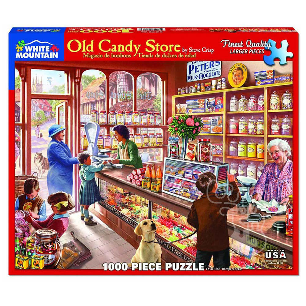 White Mountain Old Candy Store Puzzle 1000pcs - Puzzles Canada