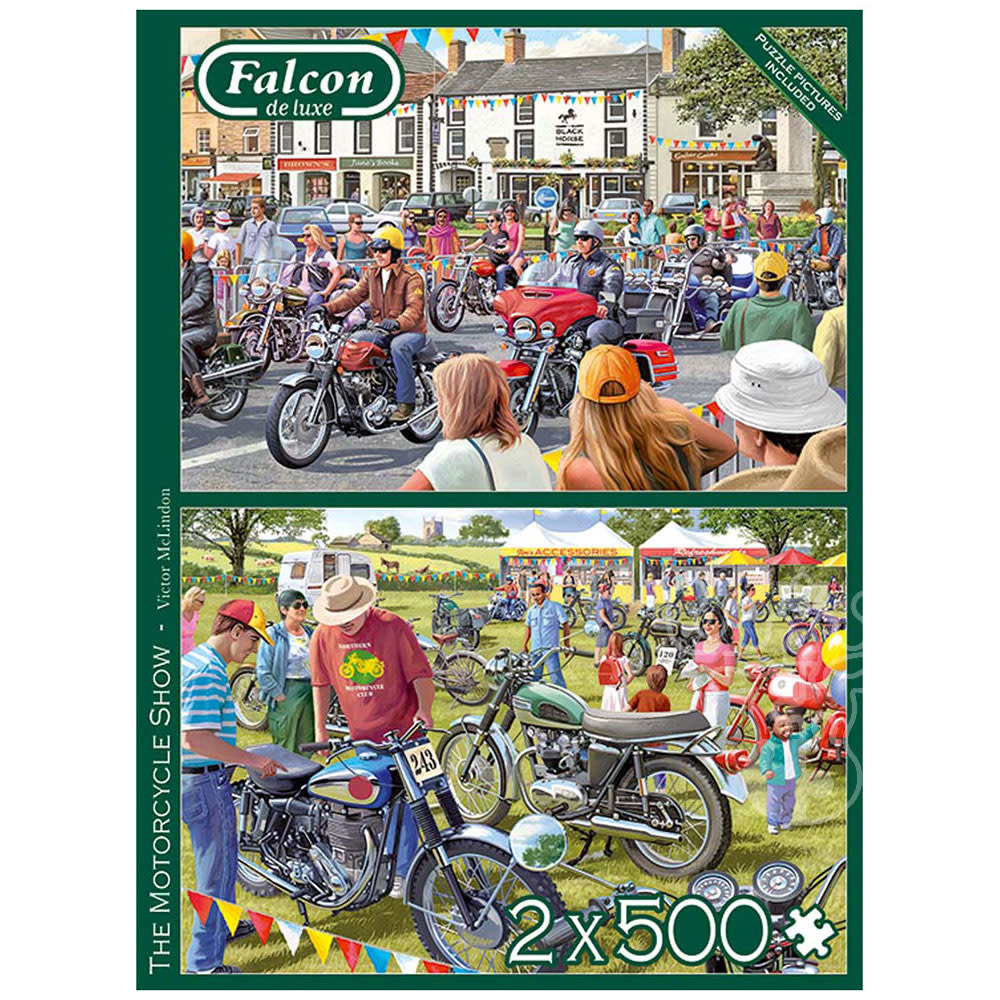Falcon The Motorcycle Show Puzzle 2 x 500pcs - Puzzles Canada