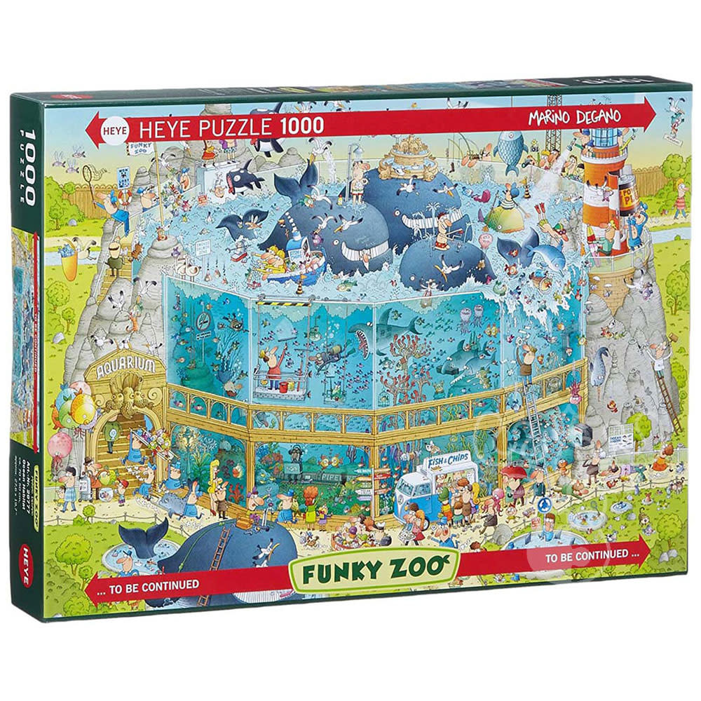 Heye Funky Zoo: Ocean Habitat Puzzle 1000pcs - Puzzles Canada