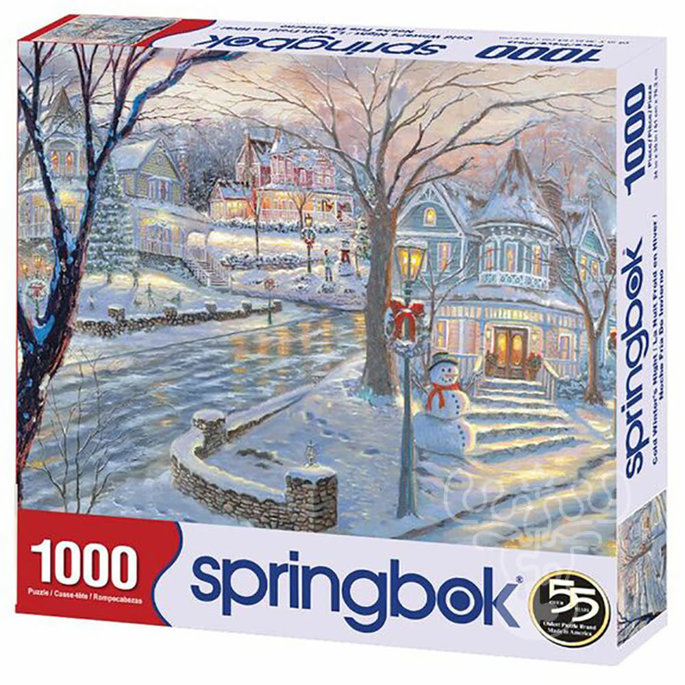 Springbok Cold Winter's Night Puzzle 1000pcs - Puzzles Canada