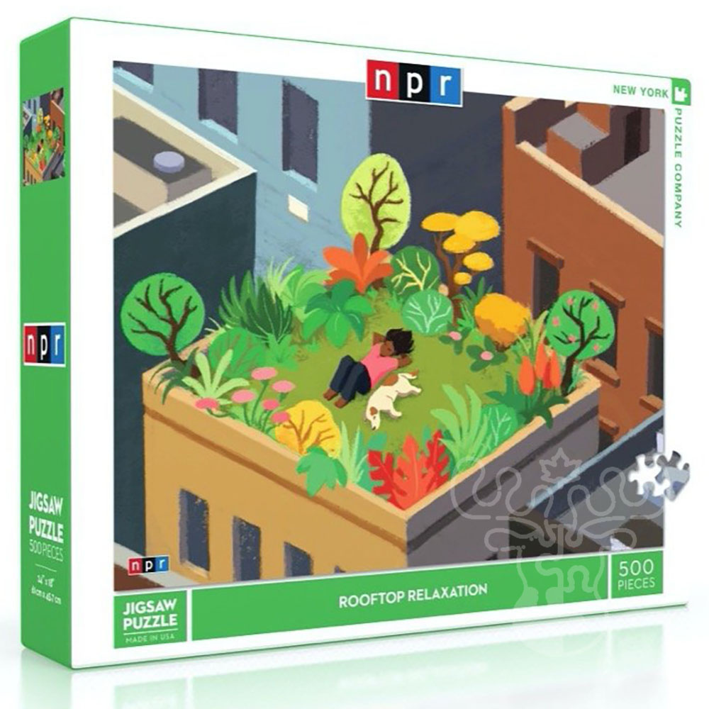 New York Puzzle Co. NPR: Rooftop Relaxation Puzzle 500pcs - Puzzles Canada