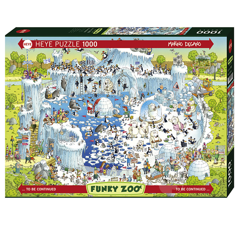 Heye Funky Zoo: Polar Habitat Puzzle 1000pcs - Puzzles Canada