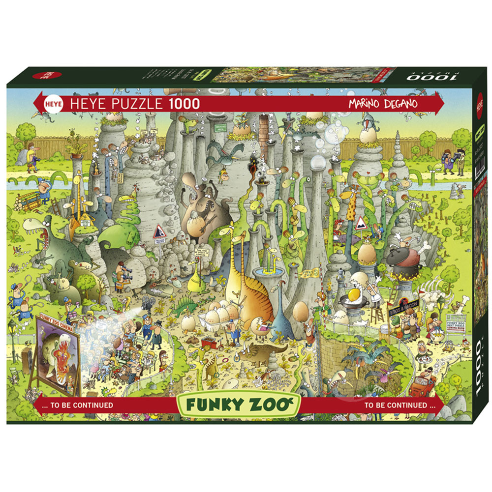 Heye Funky Zoo: Jurassic Habitat Puzzle 1000pcs - Puzzles Canada