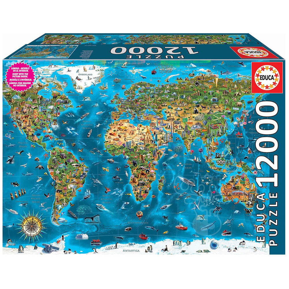 Educa Wonders of the World Puzzle 12000pcs - Puzzles Canada