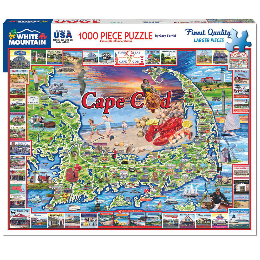 White Mountain Cape Cod Puzzle 1000pcs - Puzzles Canada