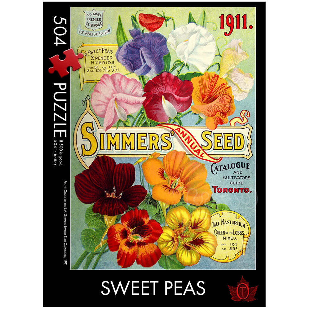 The Occurrence Sweet Peas Puzzle 504pcs - Puzzles Canada