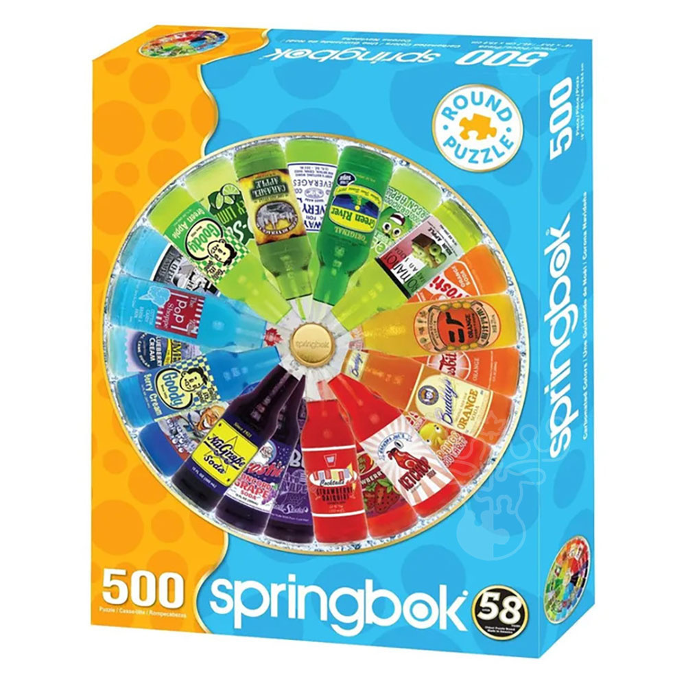 Springbok Carbonated Colors Round Puzzle 500pcs - Puzzles Canada