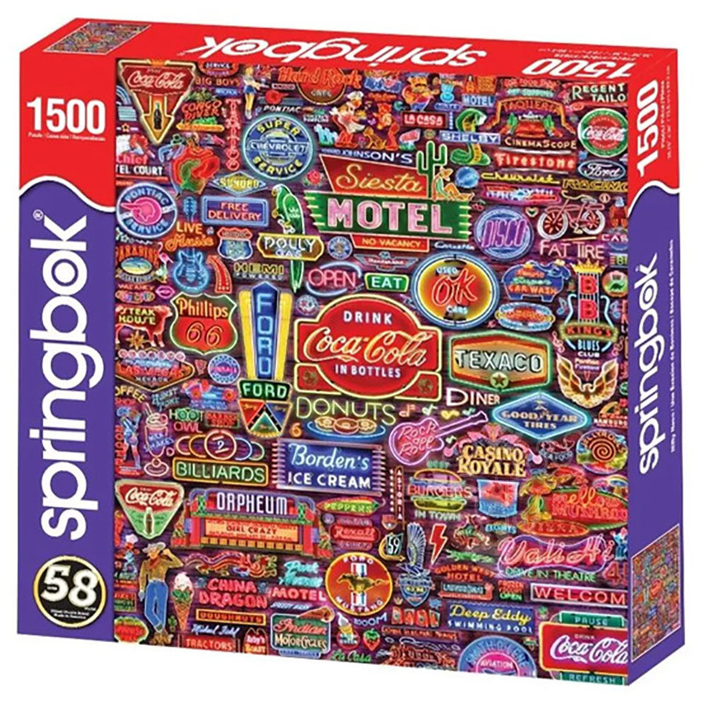 Springbok Nifty Neon Puzzle 1500pcs - Puzzles Canada