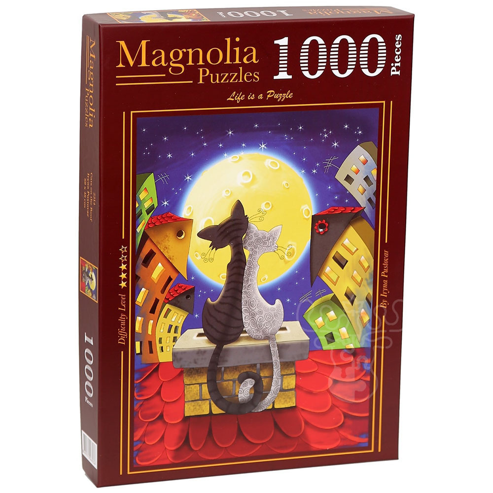 Magnolia Cats on the Roof Puzzle 1000pcs - Puzzles Canada