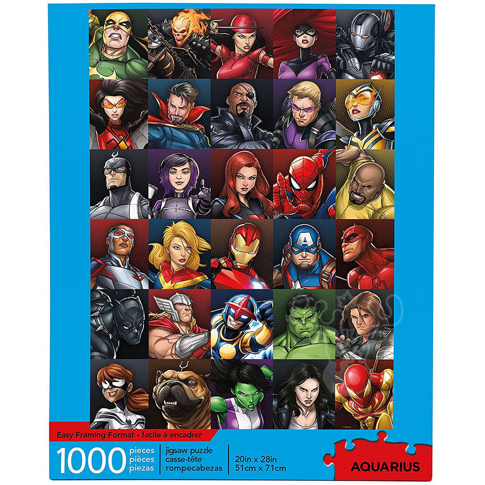 Aquarius Marvel Comics - Heroes Collage Puzzle 1000pcs - Puzzles Canada