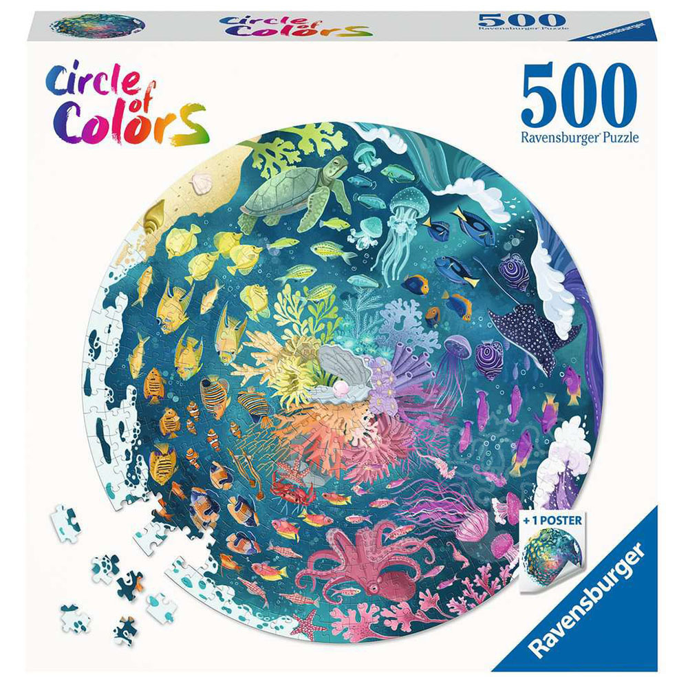 Ravensburger Circle of Colors: Ocean Puzzle 500pcs - Puzzles Canada