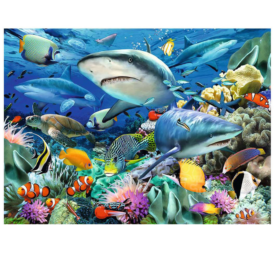 Ravensburger Shark Reed Puzzle 100pcs XXL - Puzzles Canada