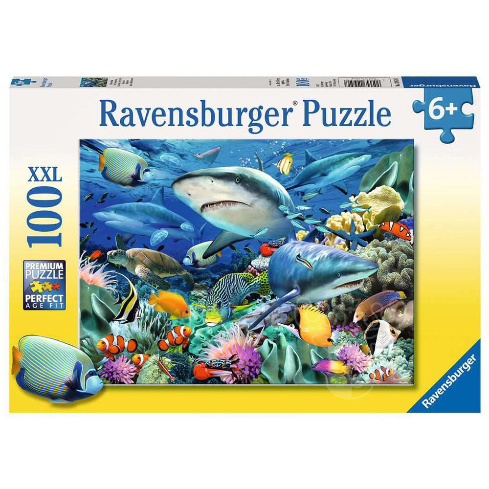Ravensburger Shark Reed Puzzle 100pcs XXL - Puzzles Canada